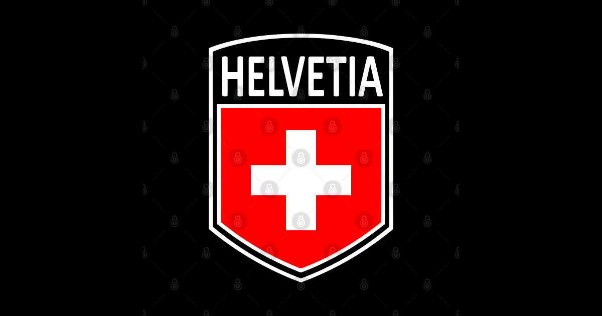 Flag Shield - Helvetia - Helvetia - T-Shirt | TeePublic