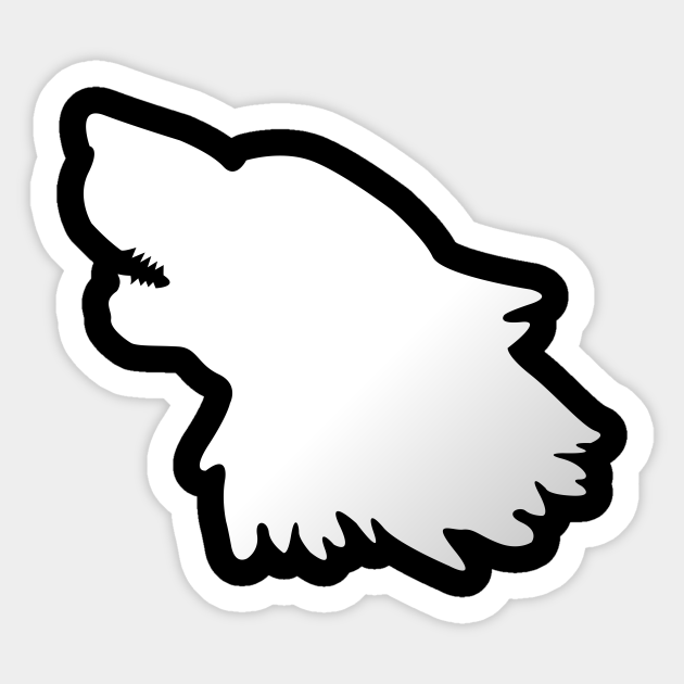 White wolf - Wolf - Sticker | TeePublic