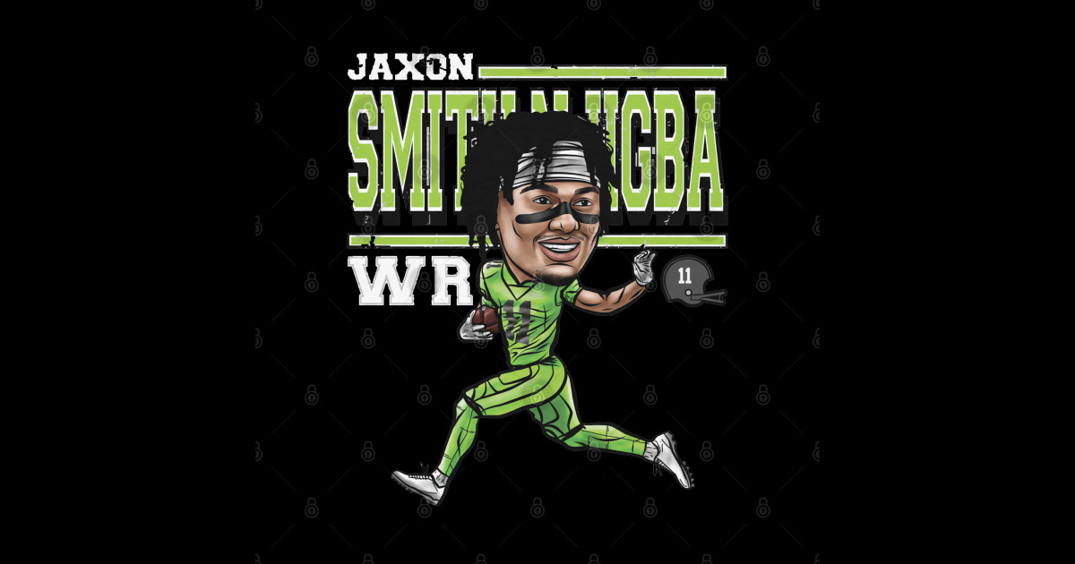 Jaxon Smith-Njigba Seattle Cartoon - Jaxon Smith Njigba - Sticker ...
