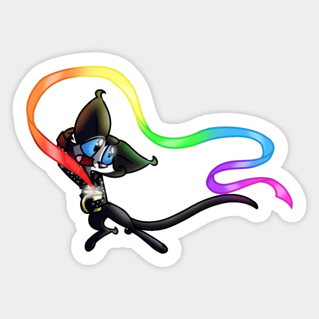 magical magician cat - Cat - Sticker | TeePublic