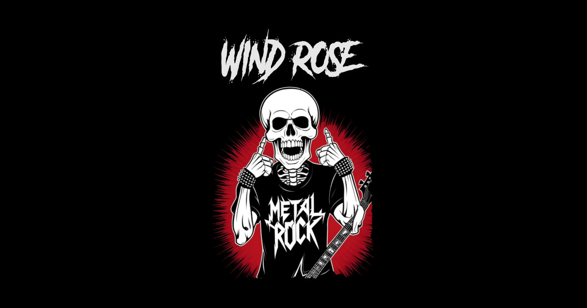 WIND ROSE BAND FAN ART - Wind Rose Band Fan Art - Sticker | TeePublic