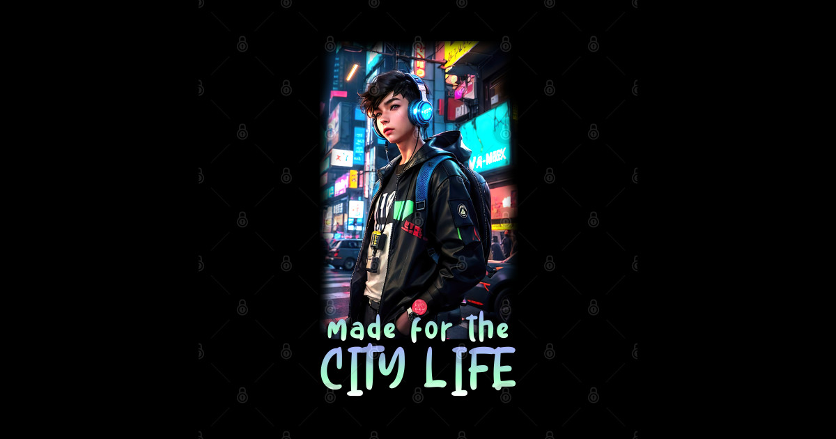 Made For The City Life Boy - City Life - Sticker | TeePublic