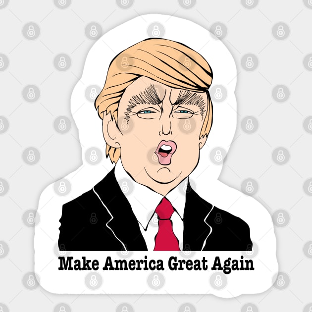 DONALD TRUMP FAN ART - Donald Trump - Sticker | TeePublic