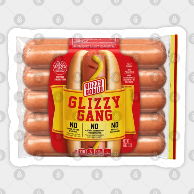 Glizzy Gang Pack of Hot Dogs - Glizzy Gobbler - Sticker | TeePublic