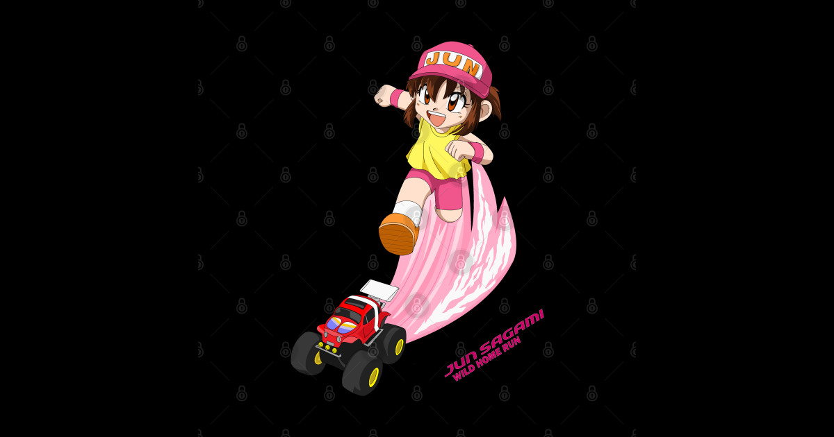 Jun Sagami - Wild Home Run - Lets And Go Tamiya - Sticker | TeePublic