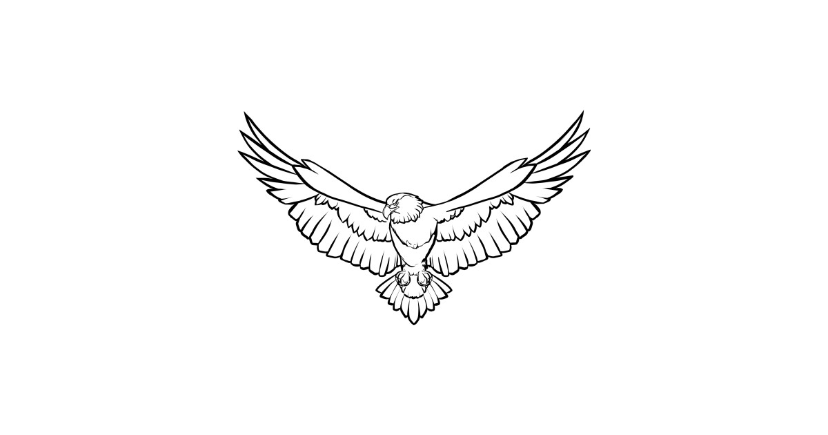 Minimal Eagle Design - Funny Eagle - T-Shirt | TeePublic