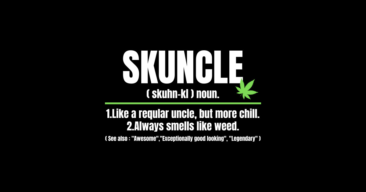 Skuncle - Skuncle Definition - Sticker | TeePublic