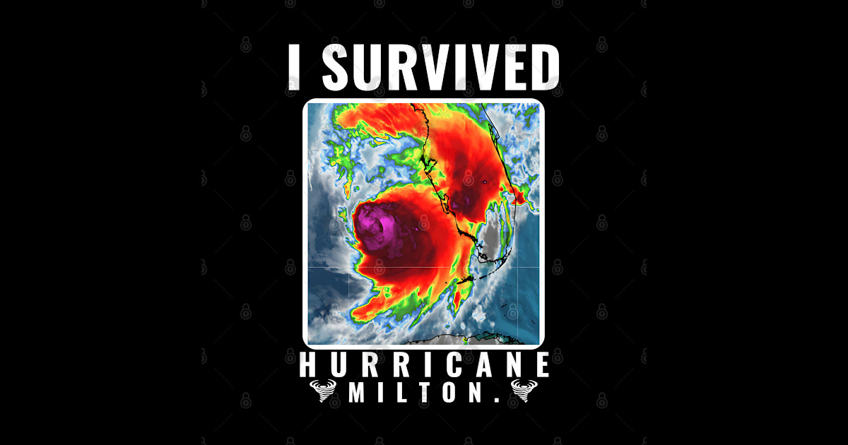 I Survived Hurricane Milton - Hurricane Milton - Sticker | TeePublic