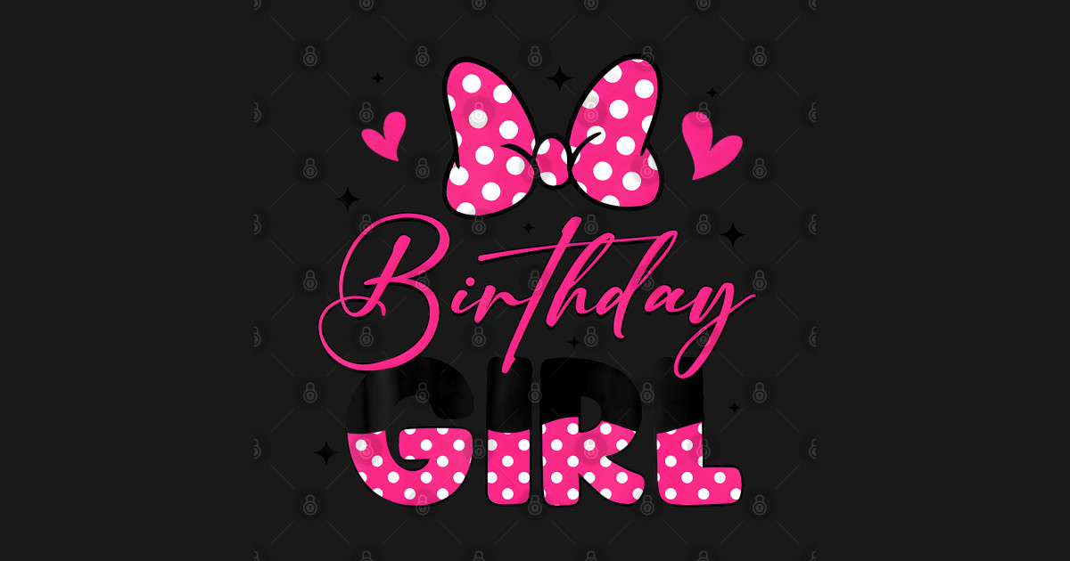 Pink Family Party - Birthday Girl - T-Shirt | TeePublic