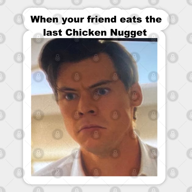 Chicken Nugget Meme - Chicken Nugget Lover - Sticker | TeePublic