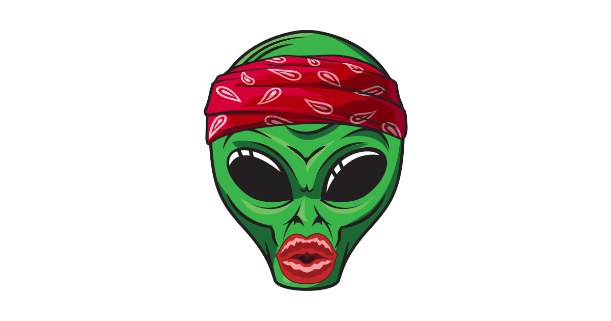 Alien with lip filler Botox Funny alien - Alien - T-Shirt | TeePublic