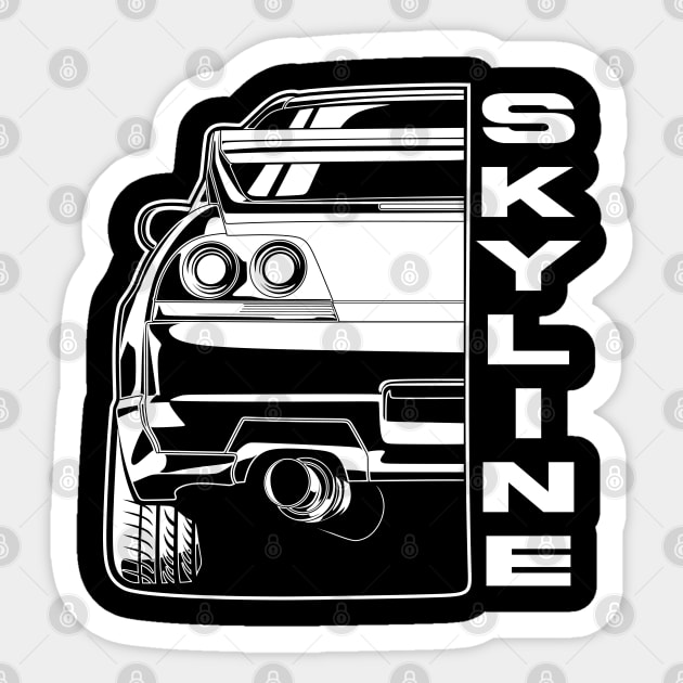 Nissan Skyline R33 - Gtr R33 - Sticker | TeePublic