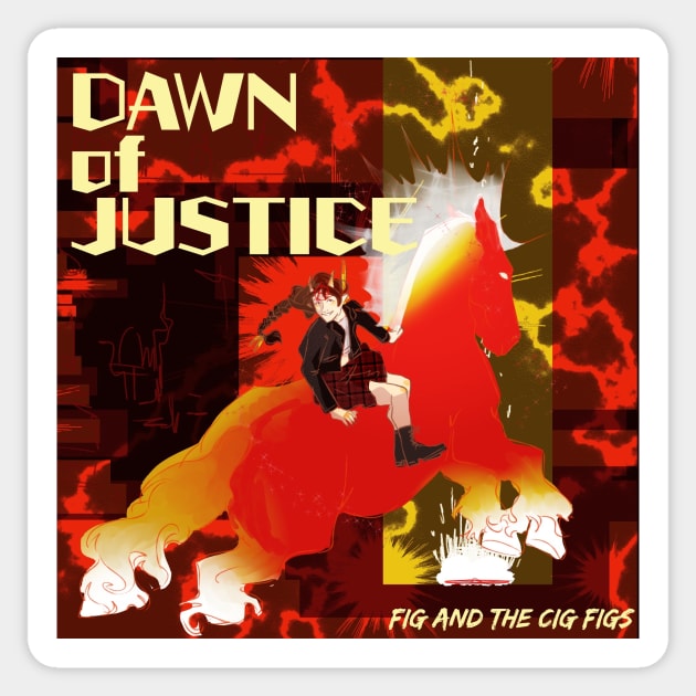 Dawn of Justice Album Cover - Dawn Of Justice - Sticker | TeePublic