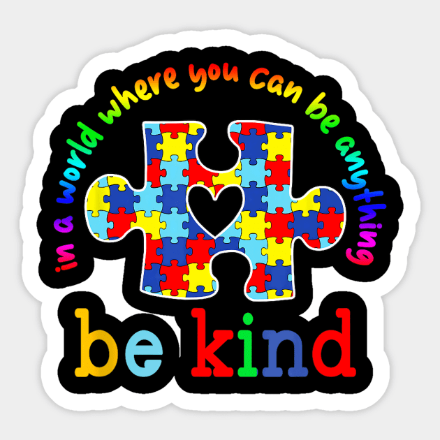Be Kind Puzzle Piece Autism Awareness Kindness - Autism Awareness ...