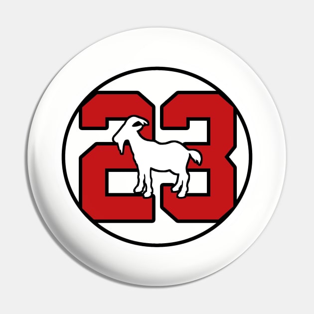 JORDAN GOAT 23 - 23 Goat - Pin | TeePublic