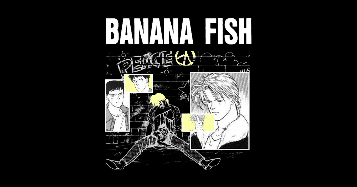Banana Fish ''PEACE'' V1 Manga Anime - Banana Fish - Sticker | TeePublic