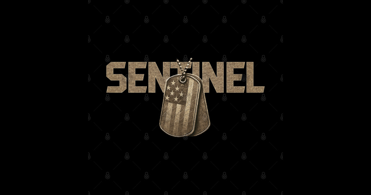 SENTINEL Military Dog Tags Design - Sentinel - Sticker | TeePublic