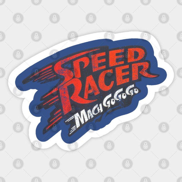RETRO MACH GOGOGO SPEED RACER - Speed Racer - Sticker | TeePublic
