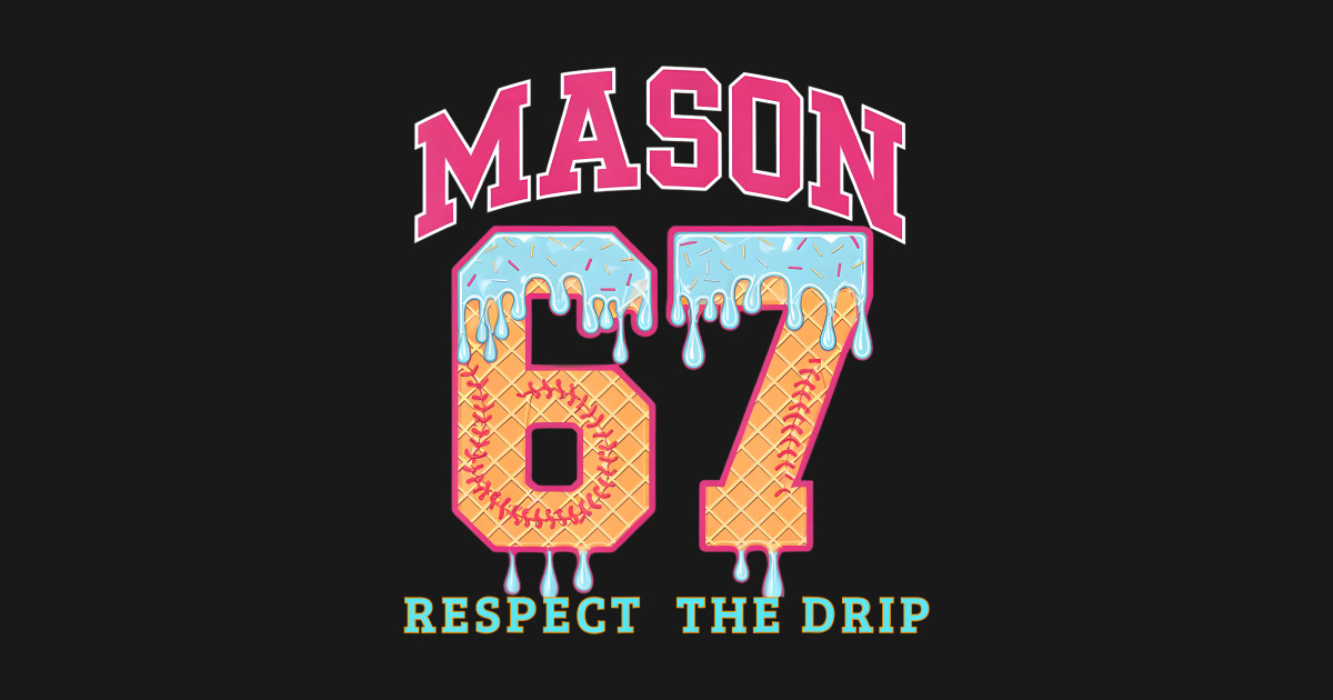 67 Mason Ice Cream Baseball Drip Respect The Drep - Custom Printed Top ...