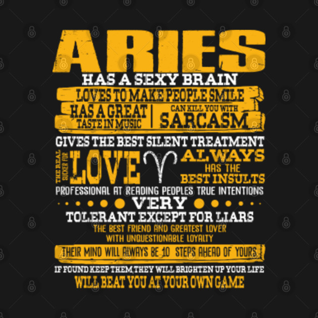 Aries Zodiac Has A Sexy Brain Aries Birthday T Birthday Ts Of Zodiac Signs Unique I