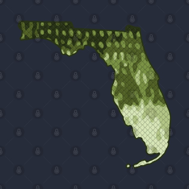 Florida State Map Bass Fishing Largemouth Bass Color Pattern Fish Art ...