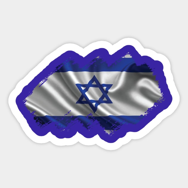 Israeli Flag - Israeli Flag - Sticker | TeePublic