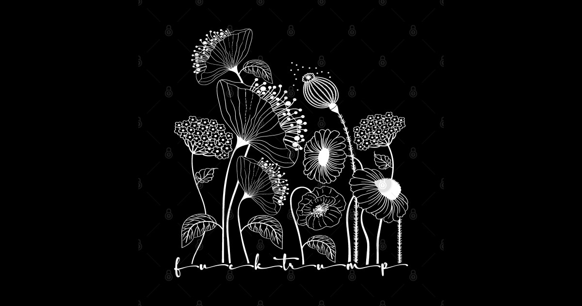 Subtle Anti Trump Flower Shirt FDT Anti Maga, Political Social Justice ...