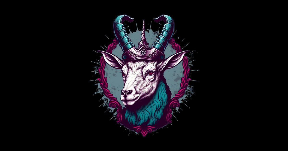 Goat King With Crown - Goat King - Posters and Art Prints | TeePublic