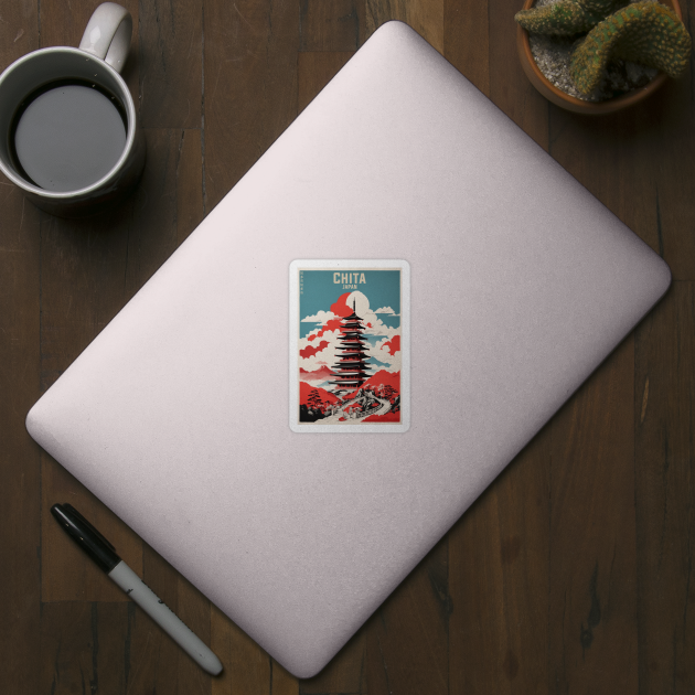 Chita Japan Vintage Poster Tourism - Japan - Sticker | TeePublic
