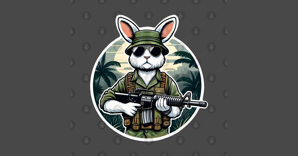 Tactical Rabbit - Rabbit - T-Shirt | TeePublic