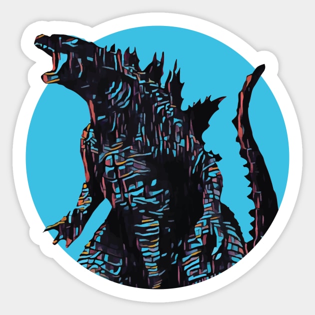 king Kaiju - Godzilla - Sticker | TeePublic