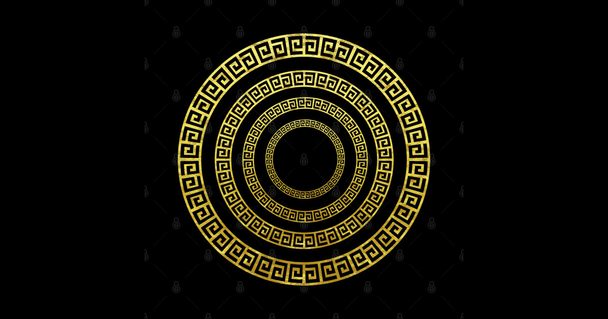 Artdeco Greek Meander Symbol - Meander Art - Posters and Art Prints ...