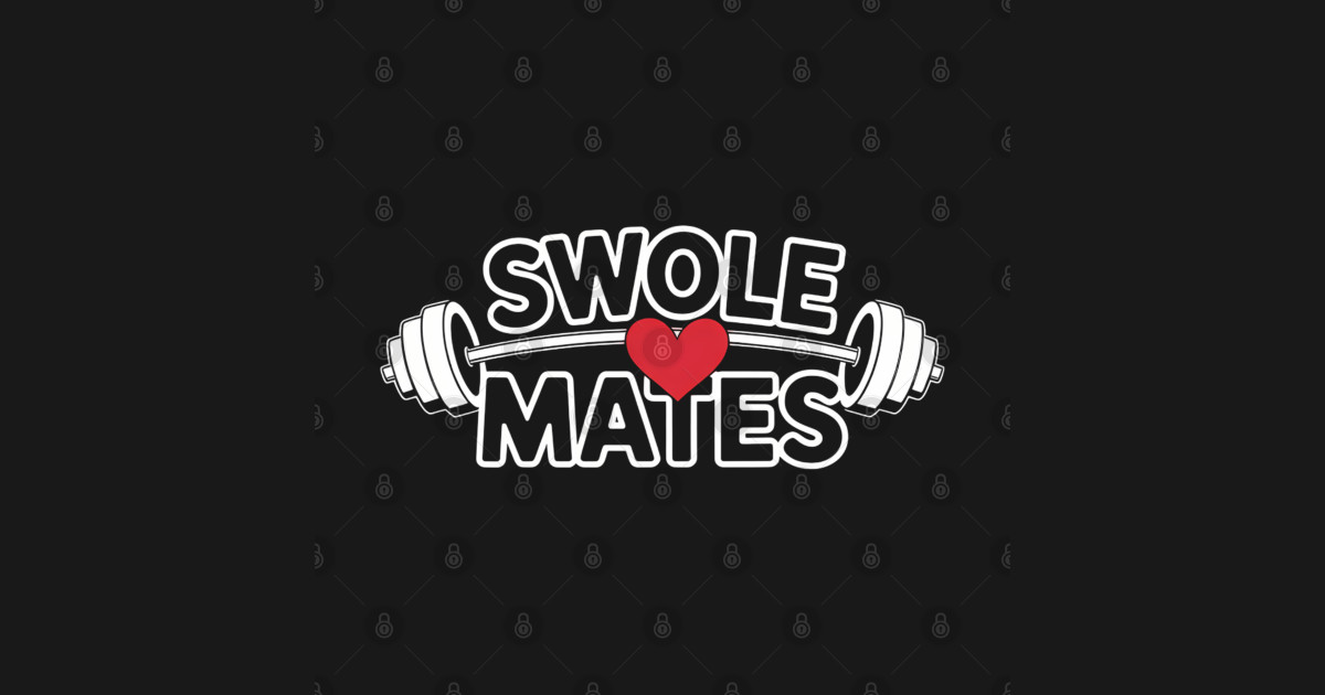 Swole Mates Matching Couples Workout Gym Partner Valentine - Valentine ...