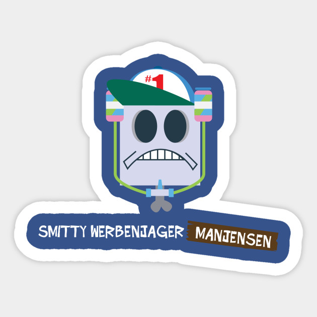 Smitty Werbenjagermanjensen - Squidward - Sticker | TeePublic