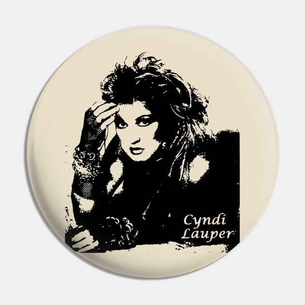 Cyndi Lauper - Original 80s Vintage - Cyndi Lauper - Pin | TeePublic