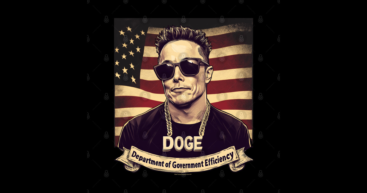 DOGE Department of Government Efficiency - Doge - Sticker | TeePublic