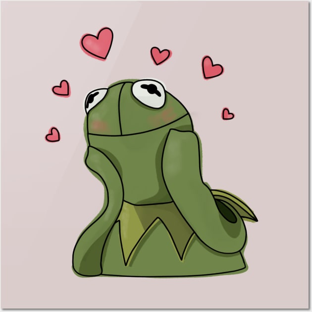 how to draw kermit in love
