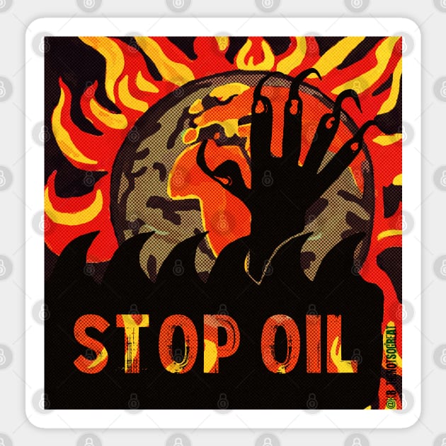 Just Stop Oil - Climate Change - Sticker | TeePublic