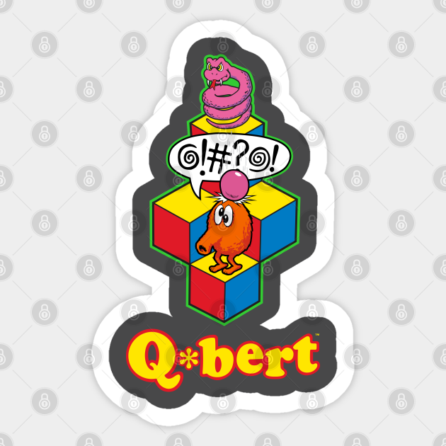 Q-Bert - Qbert - Sticker | TeePublic