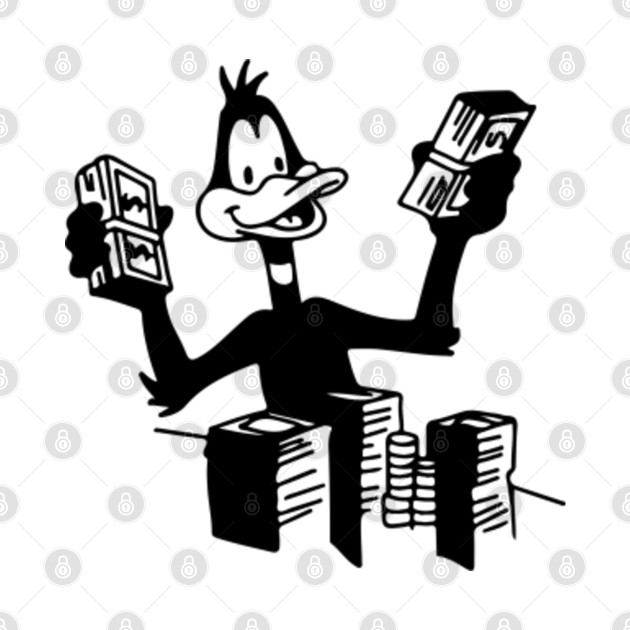 Daffy Duck with money - Daffy Duck - T-Shirt | TeePublic