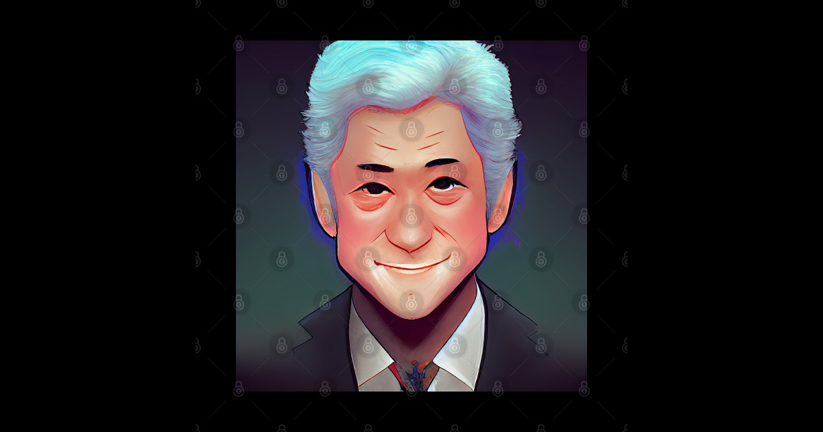 Bill Clinton Portrait | President of the United States | Manga style ...