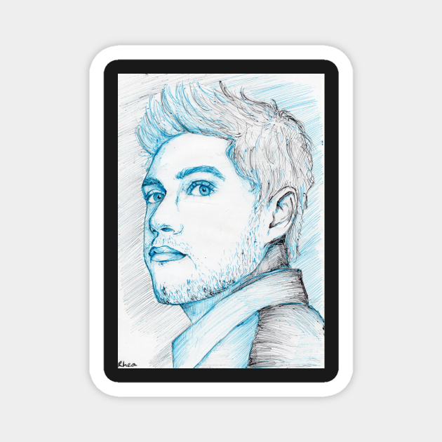Niall Horan (ball pen drawing) - Niall Horan - Magnet | TeePublic