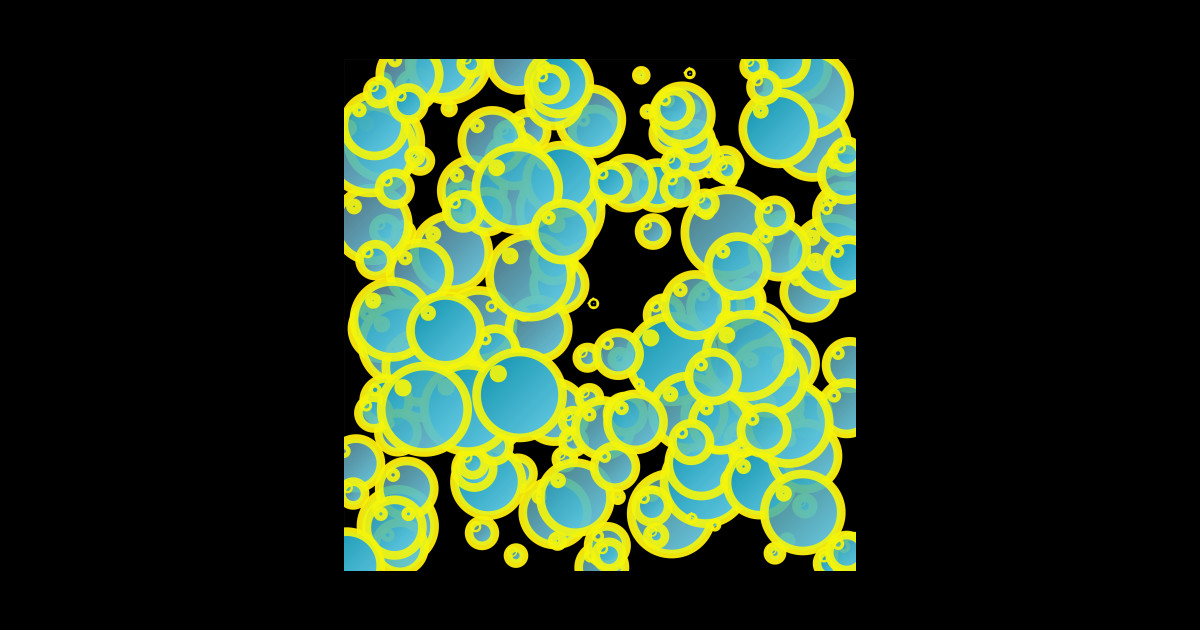 Blue bubbles - Bubbles - Sticker | TeePublic