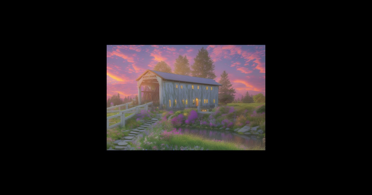 Covered Bridge - Covered Bridge - Sticker | TeePublic