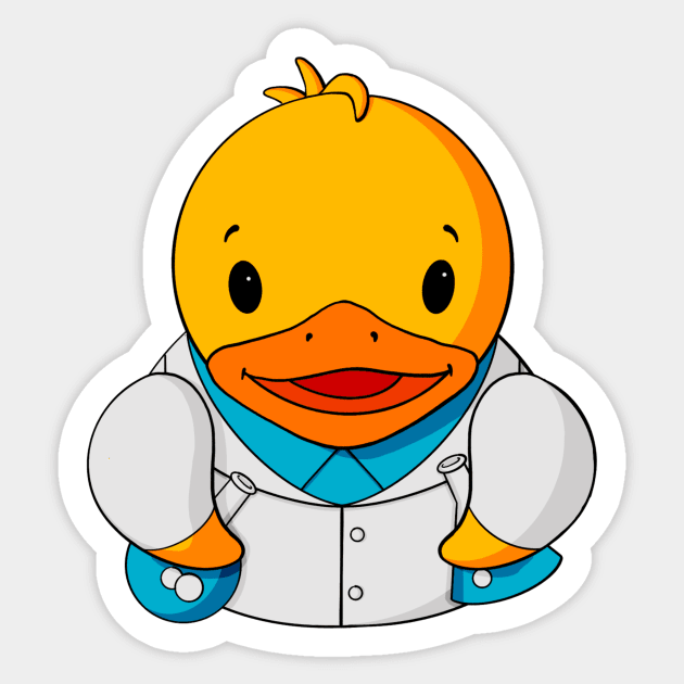 Scientist Rubber Duck - Chemistry - Sticker | TeePublic