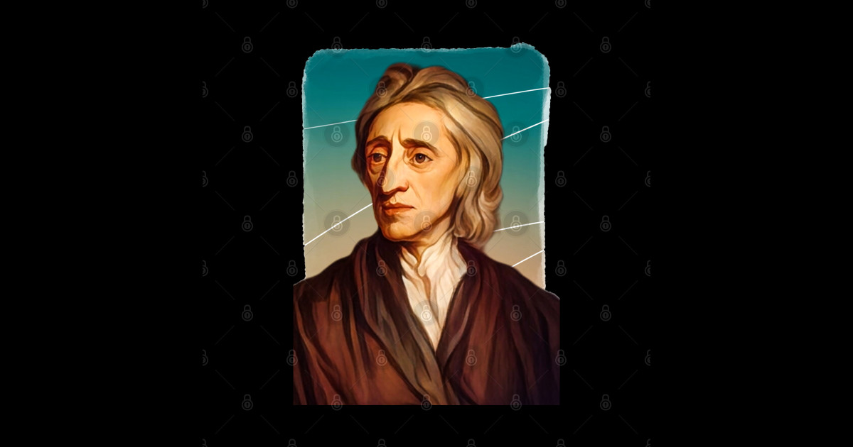 English Philosopher John Locke illustration - John Locke - Posters and ...