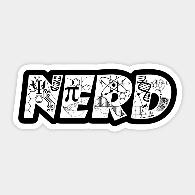 NERD pride - White - Nerd - Sticker | TeePublic
