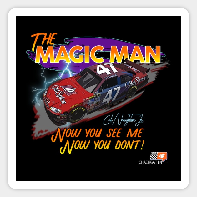 The Magic Man - Talladega Nights - Sticker | TeePublic
