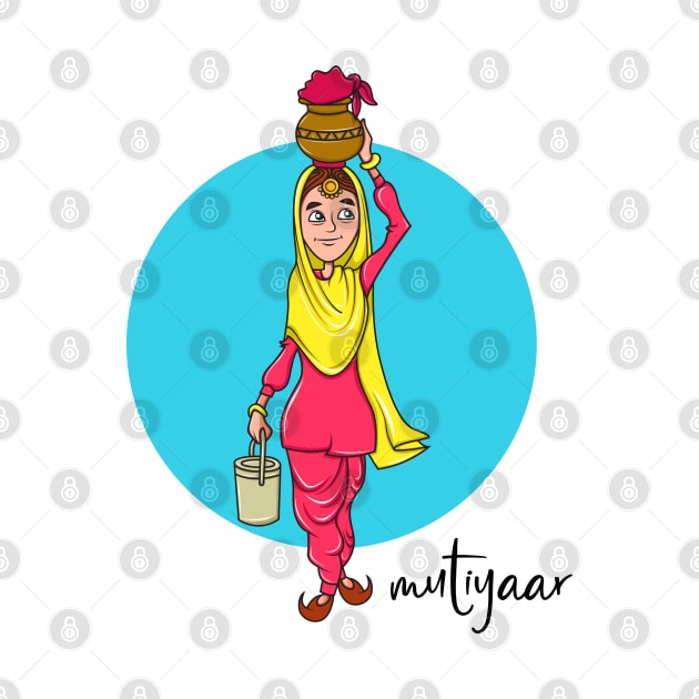 Punjabi Mutiyaar Sardarni punjab - Punjabi Mutiyaar - T-Shirt | TeePublic