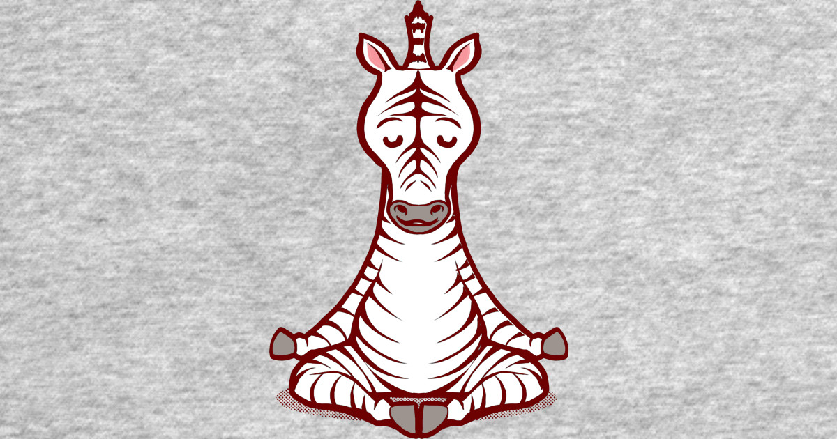 Zebra Animals Meditation Zen Buddhism - Zebra - T-Shirt | TeePublic